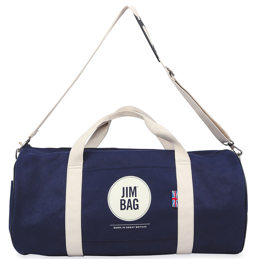 Navy Cream Holdall Bag JIMBAG