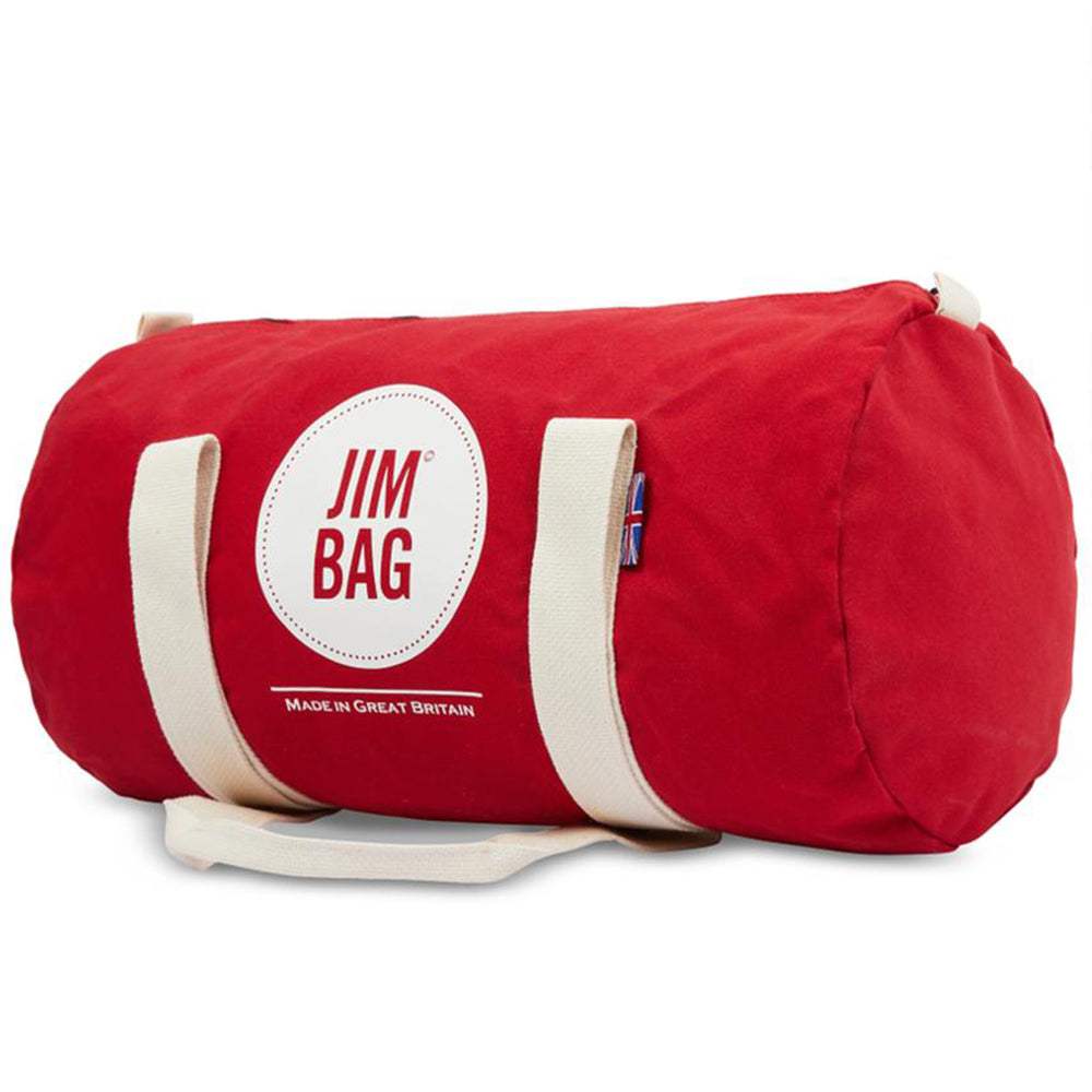 Red & Cream Barrel Bag – JIMBAG