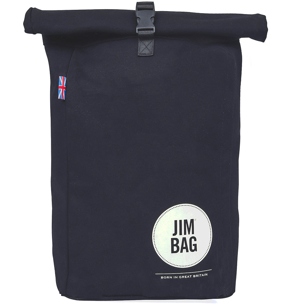 Black & Cream Rolltop Bag – JIMBAG